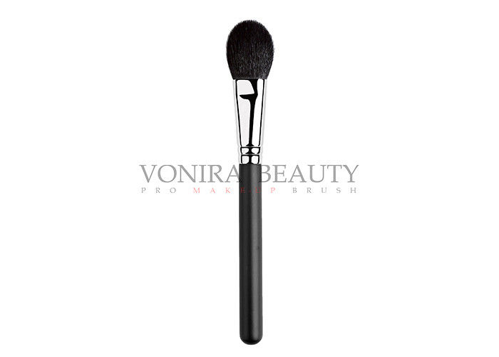 Paddle Cheek Private Label Makeup Brushes Black Color With Goat Hair
