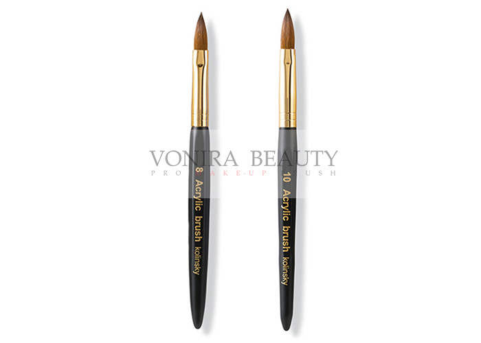 100% Kolinsky Sable Hair Nail Art Brushes , Sable Kolinsky Nail Brush ...